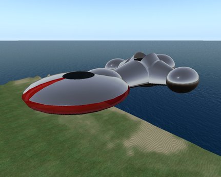 Second Life Marketplace - Starship Nebula w. docking Lander/Warbirds - v4.7