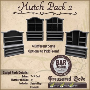 Second Life Marketplace - -TC- Hutch Pack 2 Clearance Priced