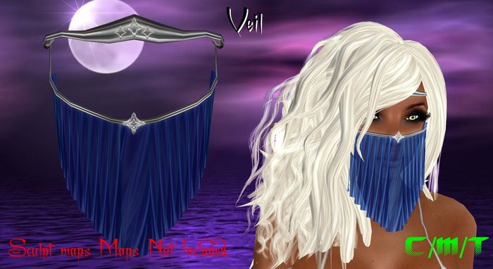 Second Life Marketplace - Veil (Blue) Boxed