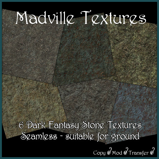 Second Life Marketplace - Madville Textures - Dark Fantasy Stone Textures 01