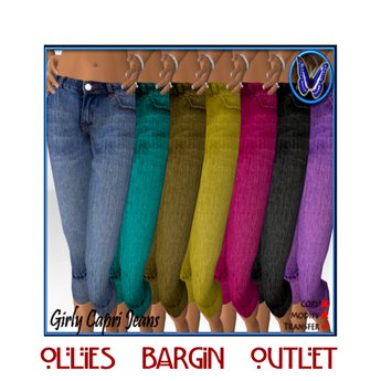Second Life Marketplace - Colored Capris - OBO *FULL PERM*