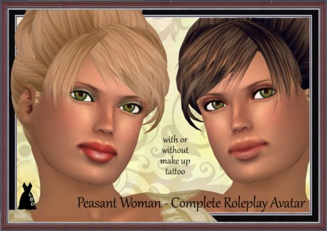 Second Life Marketplace - *LBD* Peasant Woman Complete Roleplay Avatar ...