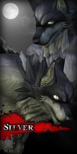 Second Life Marketplace - 1st Act Werewolf - Silver (male)