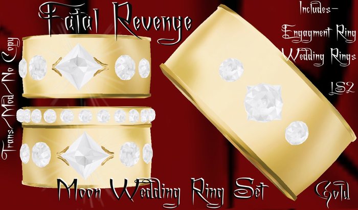 Second Life Marketplace - Fatal Revenge- Moon Wedding Set (Gold) Lycan ...