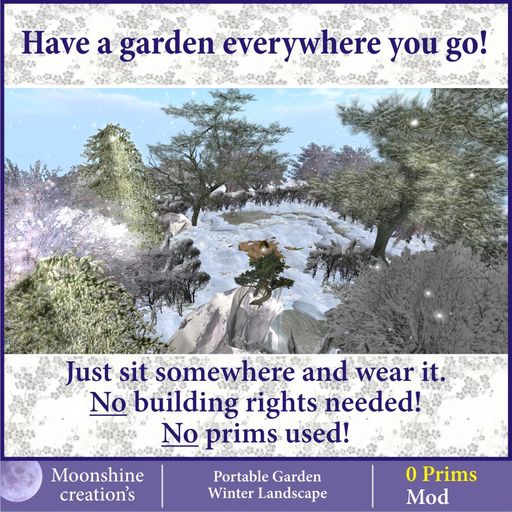 Second Life Marketplace - Portable Garden - Winter landscape