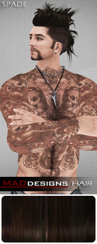 Second Life Marketplace - MADesigns HAIR ~ SPADE ~ Dark Brown