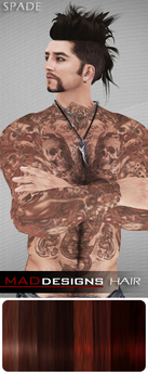 Second Life Marketplace - MADesigns HAIR ~ SPADE ~ Red