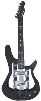 Second Life Marketplace - PDA Metal Rift Guitar - Black - **DEMO**