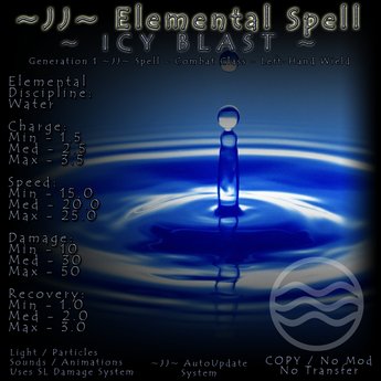 Second Life Marketplace - ~JJ~ Icy Blast Spell