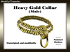 Second Life Marketplace - Gold Slave Chain Collar: Male