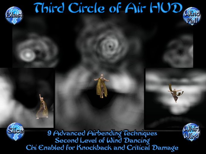 Second Life Marketplace - Third Circle of Air HUD - Advanced Airbending ...