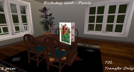 Second Life Marketplace - Birthday card--pearls