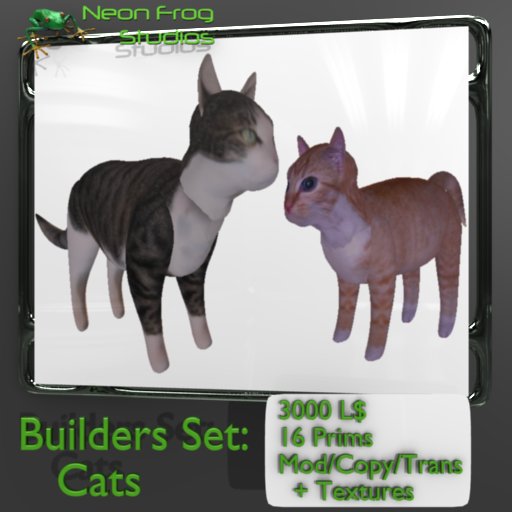 Second Life Marketplace - Sculpted Cats Builders Set
