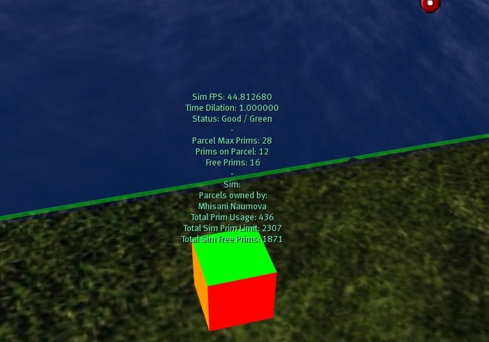 Second Life Marketplace - Sim Stats Cube