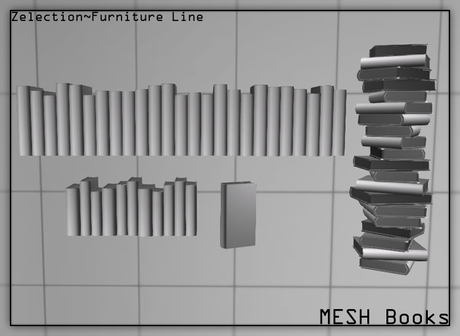 Second Life Marketplace - Zelection ~ MESH Books