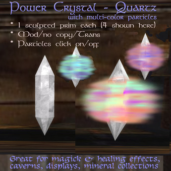 Second Life Marketplace - Power Crystal - Quartz, octagonal with ...