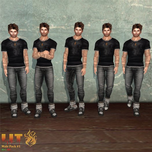 Second Life Marketplace - Lit .:. Poses & More - Male Pack #1