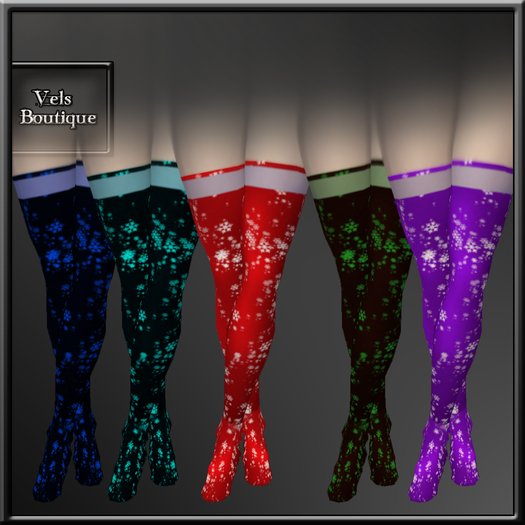 Second Life Marketplace - .:.VB.:. Stockings - Snowflakes
