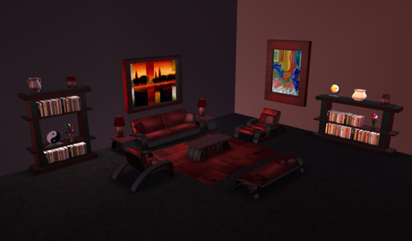 Second Life Marketplace - Living room set A,Couch,Chair,Sofa,Recline ...