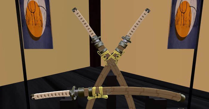 Second Life Marketplace - 2 MOONS KATANA BOXED COMBAT SYSTEM COMPLETE PROMO