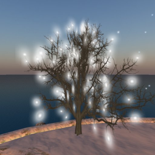 Second Life Marketplace - Glowy tree - winter white