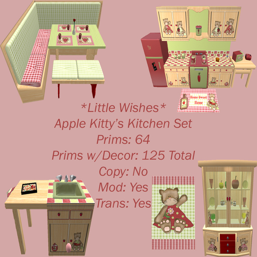 Second Life Marketplace - Apple Kittys Kitchen kids