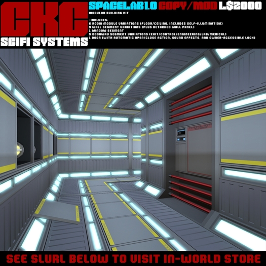 Second Life Marketplace - CKC Scifi Systems-Spacelab 1.0 (boxed)