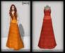 Second Life Marketplace - {bilo} Diya Maxi Dress- Carrot Stick MESH
