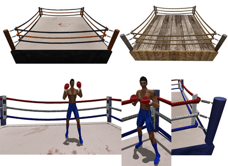 Second Life Marketplace - MDHU Mesh Boxing Ring & Timer