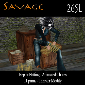 Second Life Marketplace - Repair Netting - Animated Chores