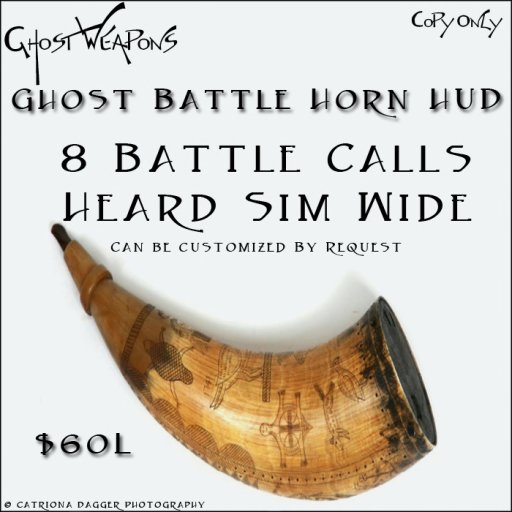 Second Life Marketplace - Ghost Battle Horn Boxed