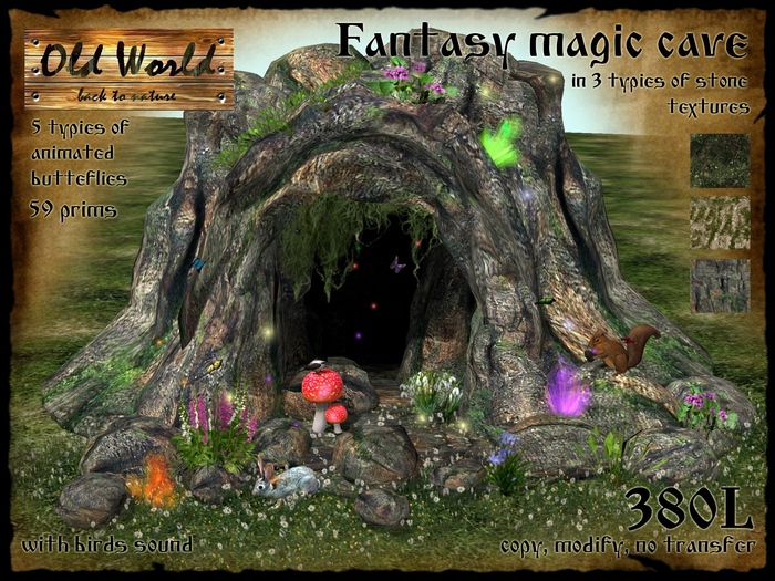 Second Life Marketplace - Fantasy magic cave - Old World