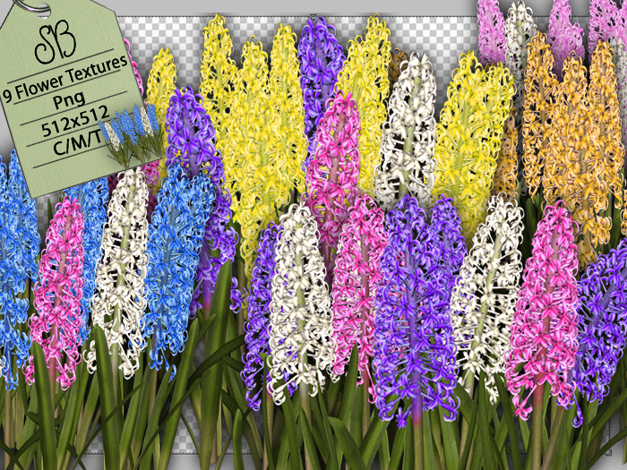 Second Life Marketplace - SB 9H FLOWER ALPHA TEXTURES