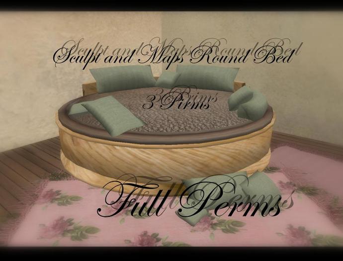 Second Life Marketplace - SCULPT & MAPS BED FULL PERM