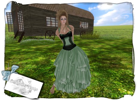 Second Life Marketplace - ~*~Shar's Gowns~*~gypsy laced green