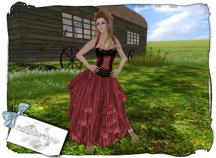 Second Life Marketplace - ~*~Shar's Gowns~*~Gypsy laced red