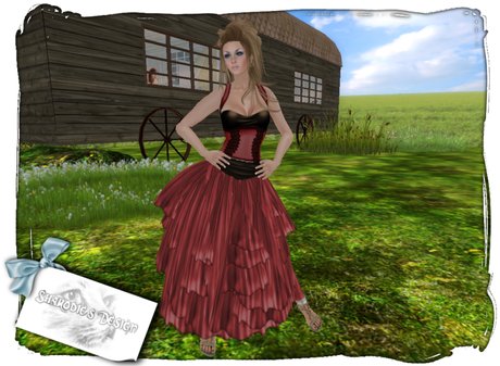 Second Life Marketplace - ~*~Shar's Gowns~*~Gypsy laced red