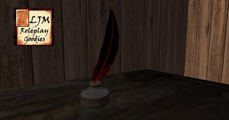 Second Life Marketplace - LJM Ink Well (gives quill) COPY TRANSFER
