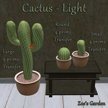 Second Life Marketplace - *ZG* Cactus - Light (large)