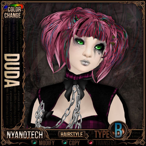 Second Life Marketplace - =^.^= Curious Kitties - Color Change Hair ...