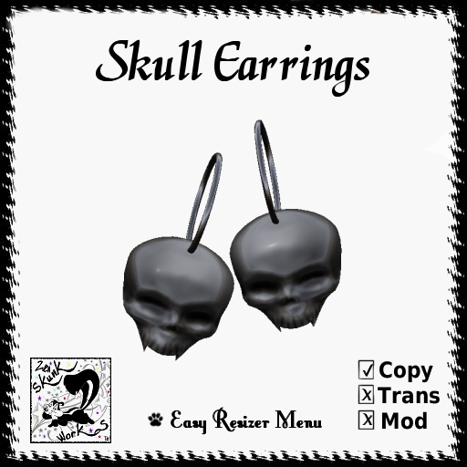 Second Life Marketplace - Vampire Skull Earrings