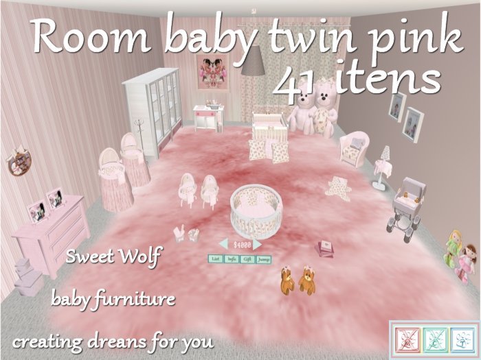 Second Life Marketplace - ROOM TWIN PINK
