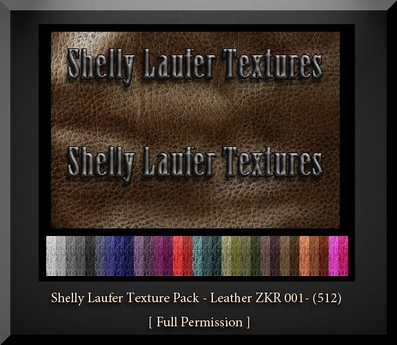 Second Life Marketplace - Shelly Laufer Texture Pack - Leather ZKR001 ...