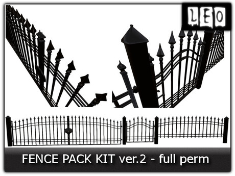 Second Life Marketplace - -LEO- FENCE PACK KIT -PROMO-