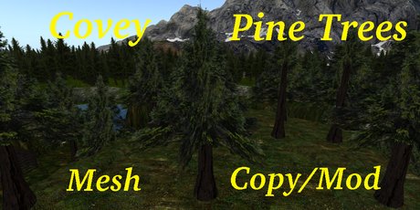 Second Life Marketplace - Covey Mesh Pine Tree Copy / Mod