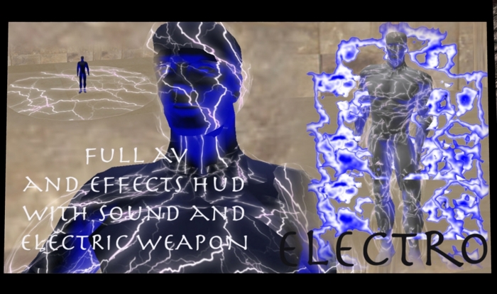 Second Life Marketplace - Electro Man AVATAR (Male) SUPER HERO ...