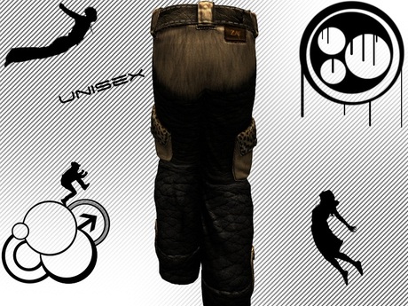 Second Life Marketplace - Leather-fur-Texture Cargo pants