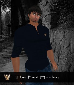 Second Life Marketplace - LR**The Paul Henley Shirt, Navy**