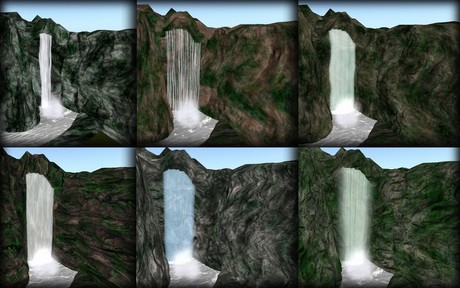 Second Life Marketplace - 26 waterfall textures+scripts,sounds,mist ...