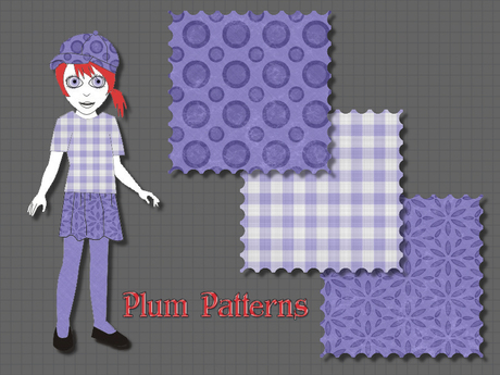 Second Life Marketplace - (PAT Fabric - Plum Patterns)